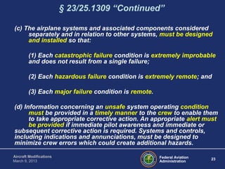 Aircraft modifications 3-9-2013 | PPT