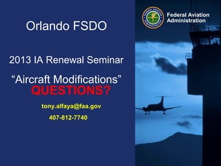 Aircraft modifications 3-9-2013 | PPT