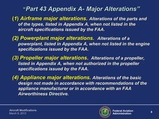 Aircraft modifications 3-9-2013 | PPT
