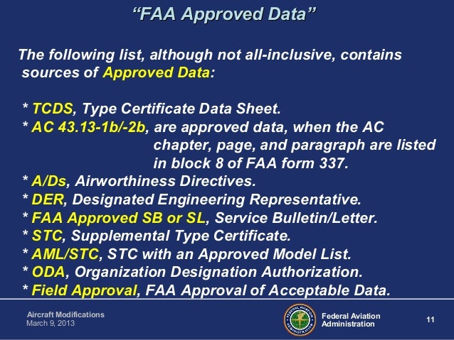 Aircraft modifications 3-9-2013