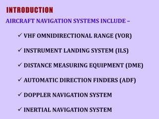 Aircraft navigation system | PPTX