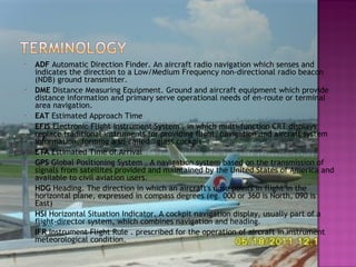 Aircraft navigation report | PPT