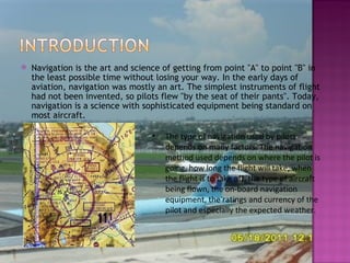 Aircraft navigation report | PPT