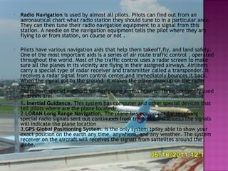 Aircraft navigation report | PPT