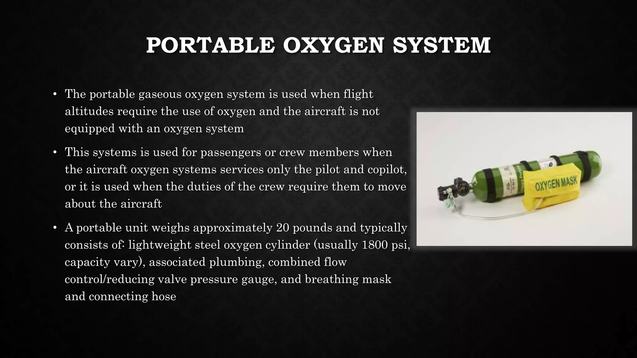 Aircraft Oxygen System | PPTX