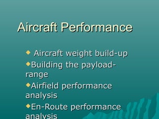 Aircraft performance | PPT