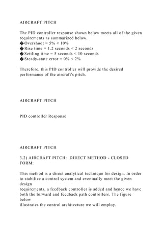AIRCRAFT PITCH EECE 682 Computer Control Of Dynamic.docx
