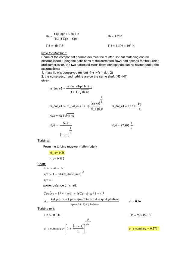Aircraft propulsion matching and off design | PPT