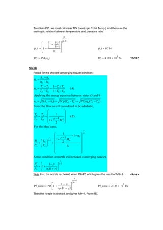 Aircraft propulsion non ideal cycle analysis | PDF