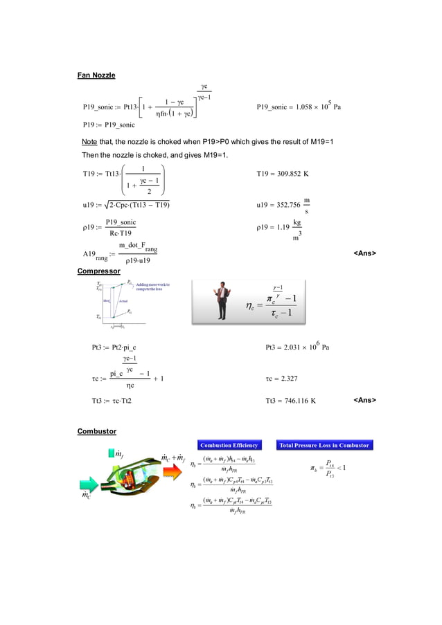 Aircraft propulsion non ideal turbofan cycle analysis | PDF
