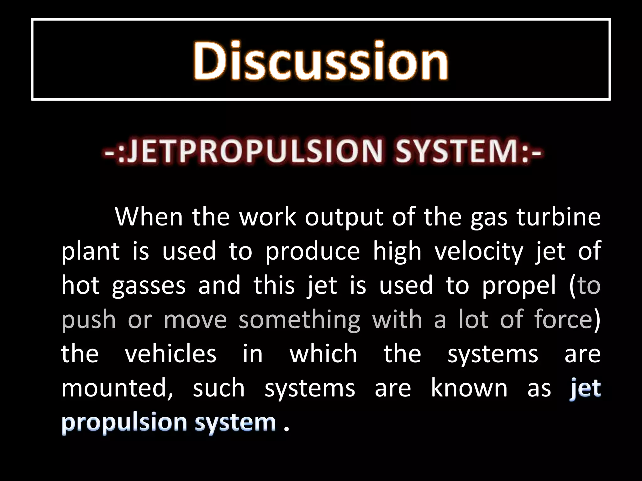 Aircraft propulsion system | PPTX