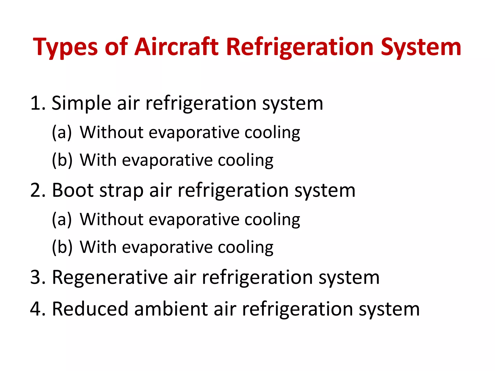 Aircraft refrigeration system | PDF