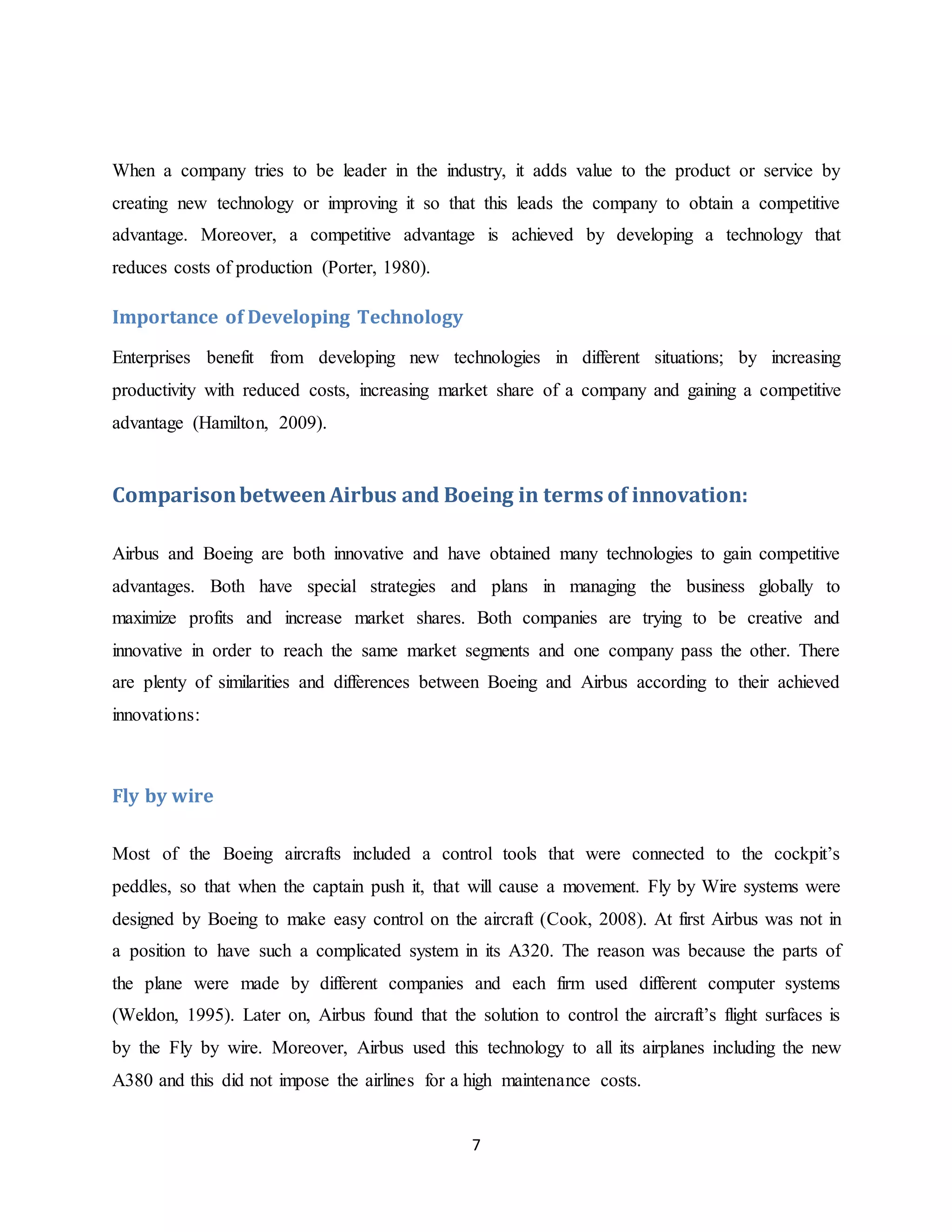 Airbus & Boeing Activities in new Development Technology | PDF