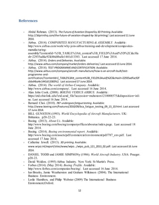 Airbus & Boeing Activities in new Development Technology | PDF