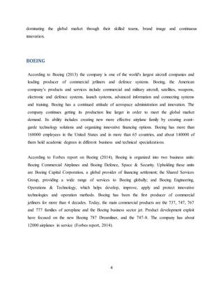 Airbus & Boeing Activities in new Development Technology | DOCX