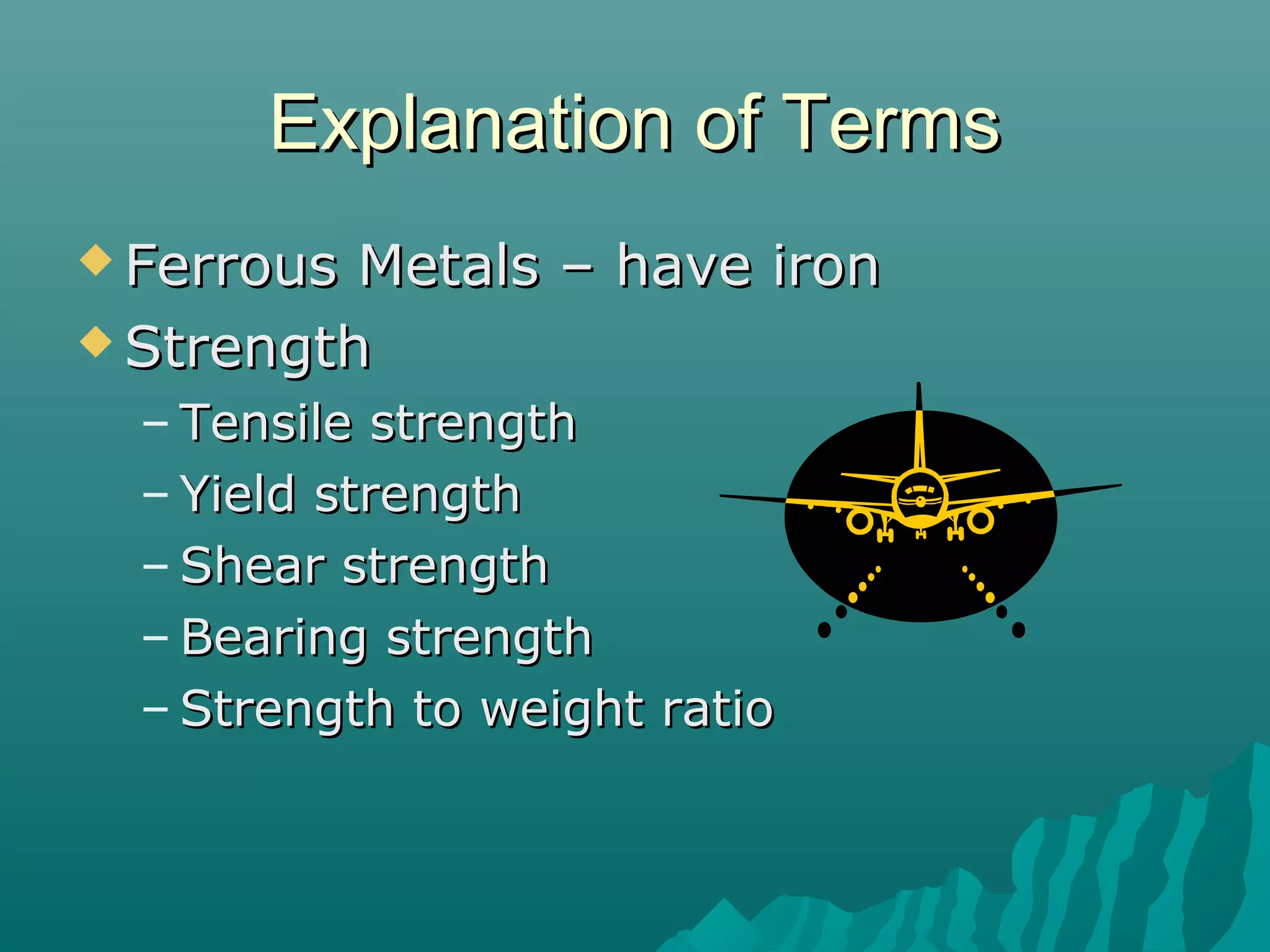 Aircraft structural metals | PPT