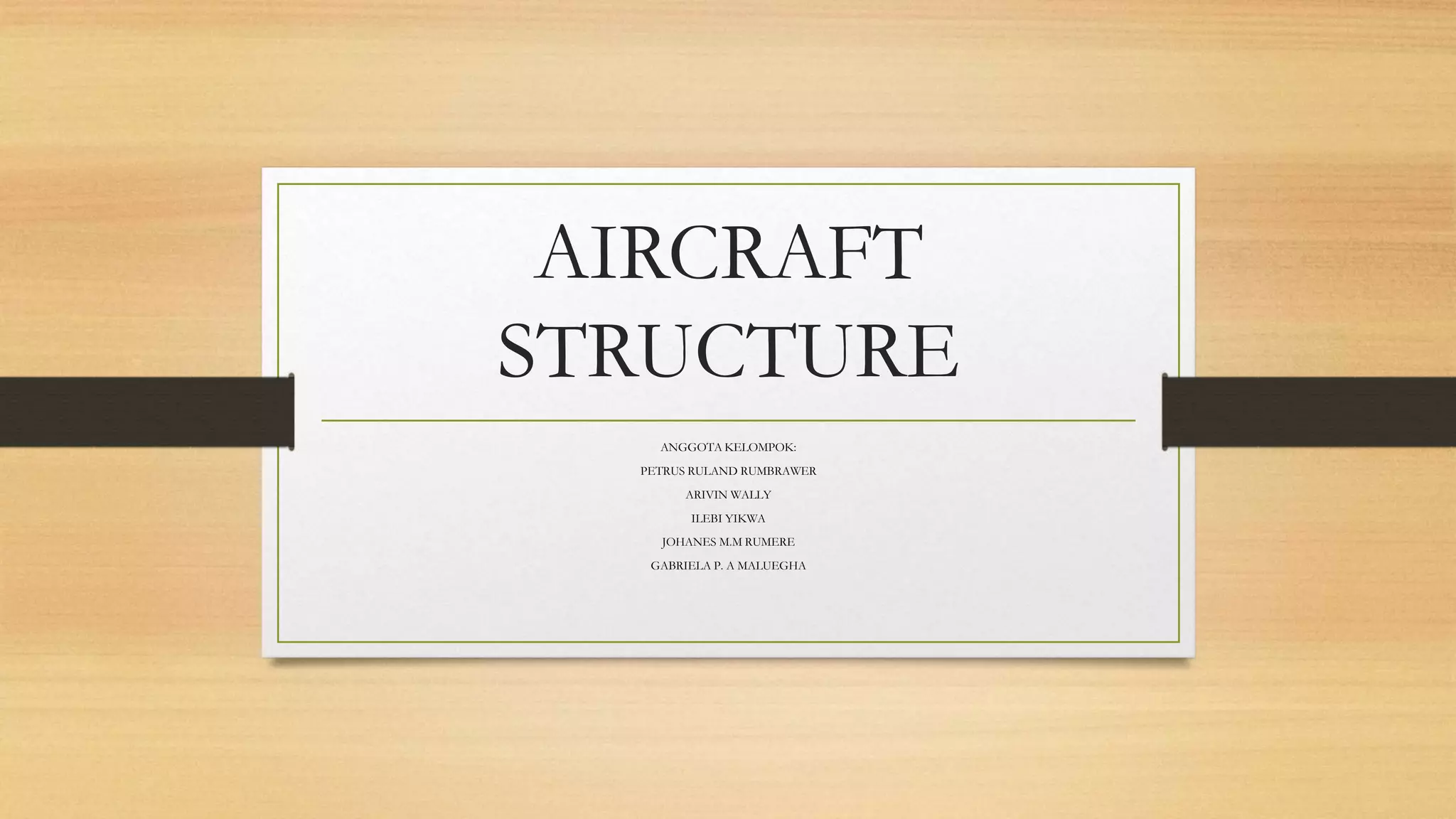 AIRCRAFT STRUCTURE.pptx