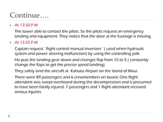 Project of Aircraft Structure Failure | PDF