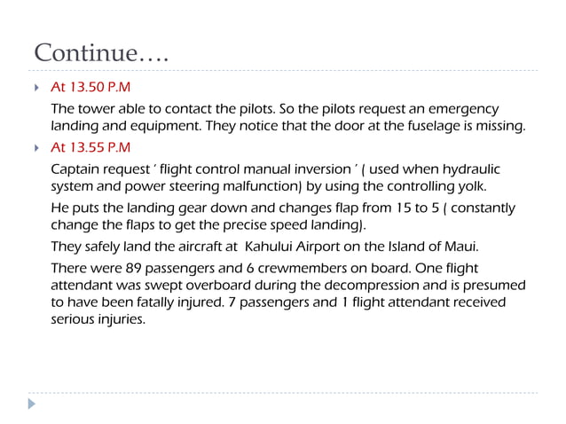 Project of Aircraft Structure Failure | PDF