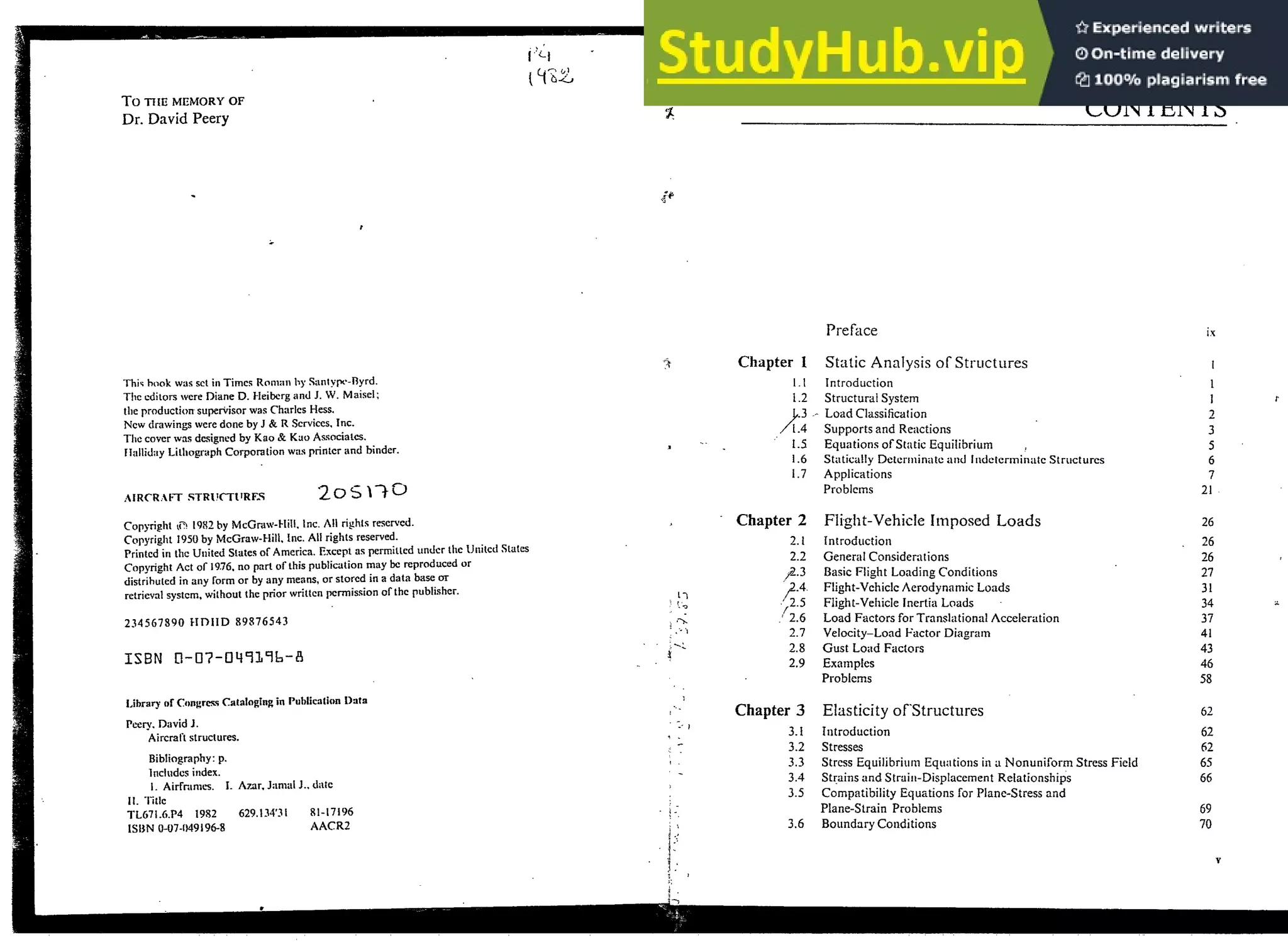 Aircraft Structures-D J.Peery | PPT