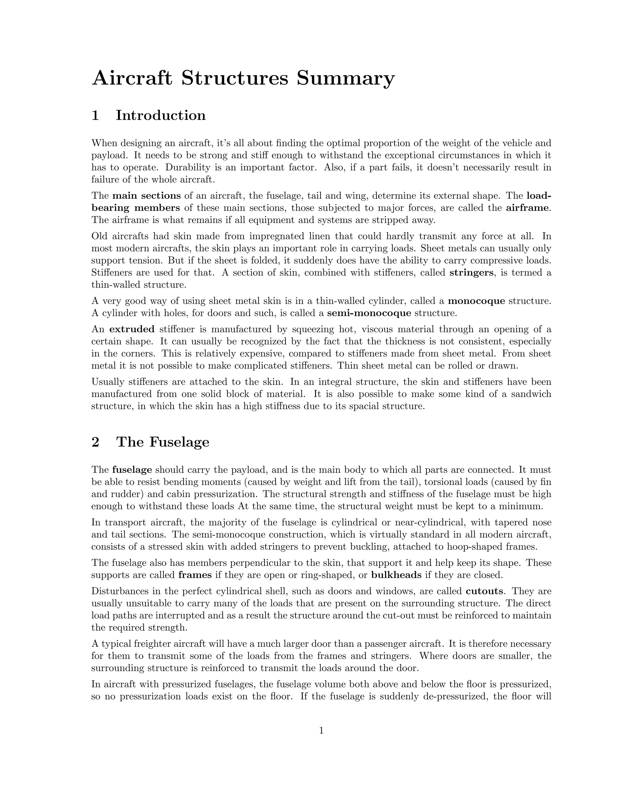 Aircraft structuresfullversion | PDF