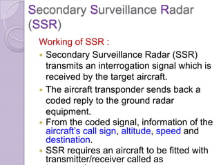 Air craft surveillance & instrumental landing system | PPTX | Operating ...
