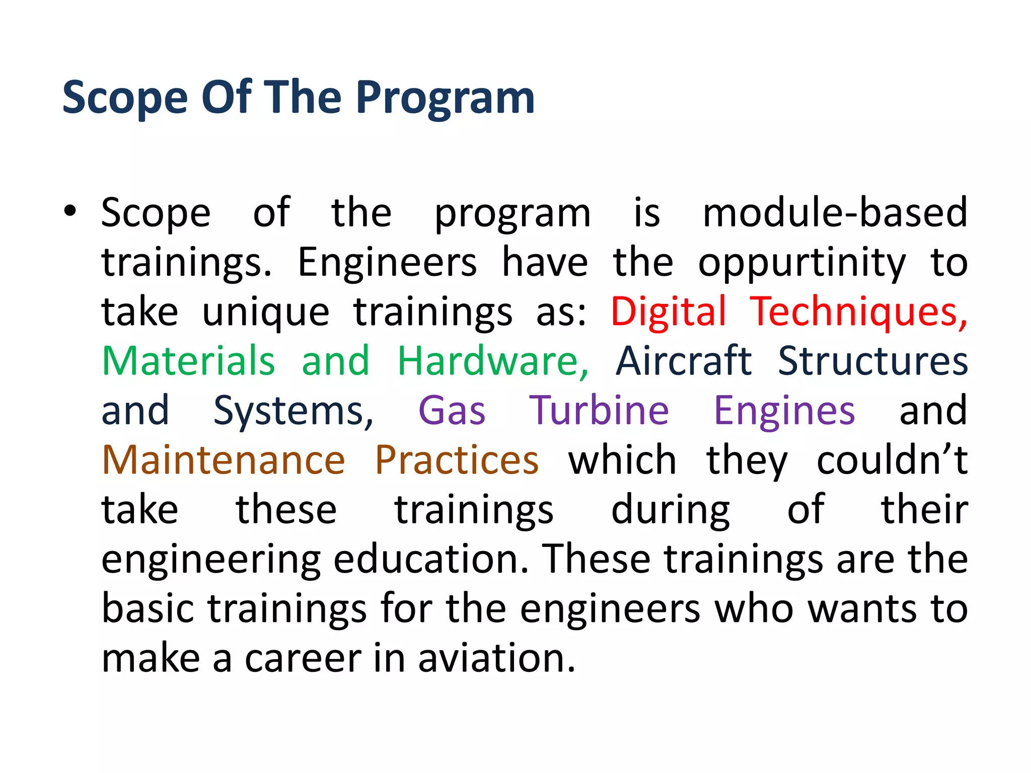 Aircraft systems engineering (Cat C License) | PPTX