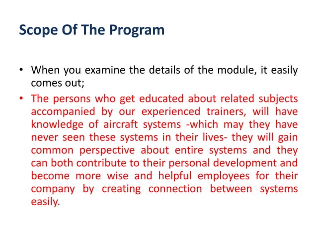 Aircraft systems engineering (Cat C License) | PPTX