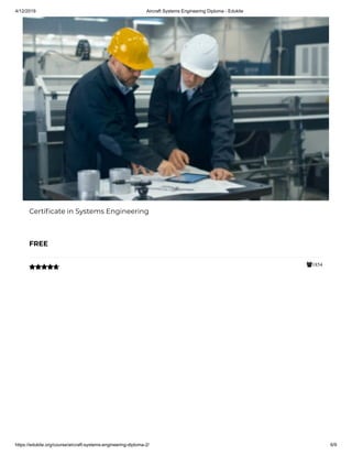 Aircraft Systems Engineering Diploma - Edukite | PDF