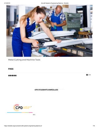 Aircraft Systems Engineering Diploma - Edukite | PDF