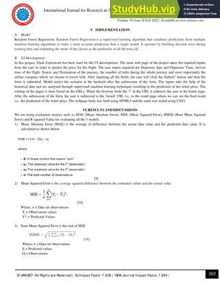 Aircraft Ticket Price Prediction Using Machine Learning | PDF