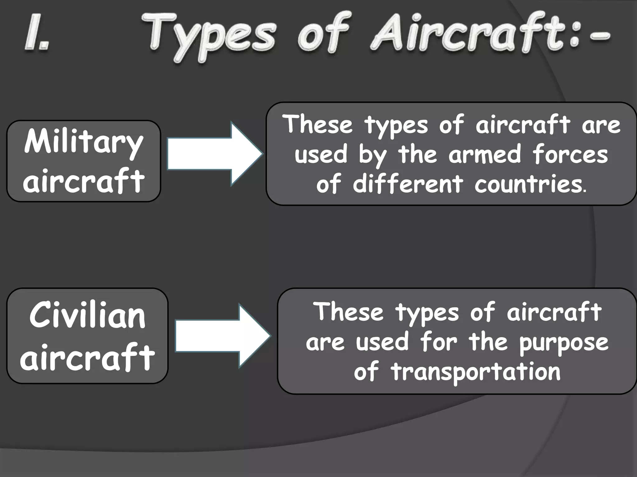 Aircraft types and structure | PPTX