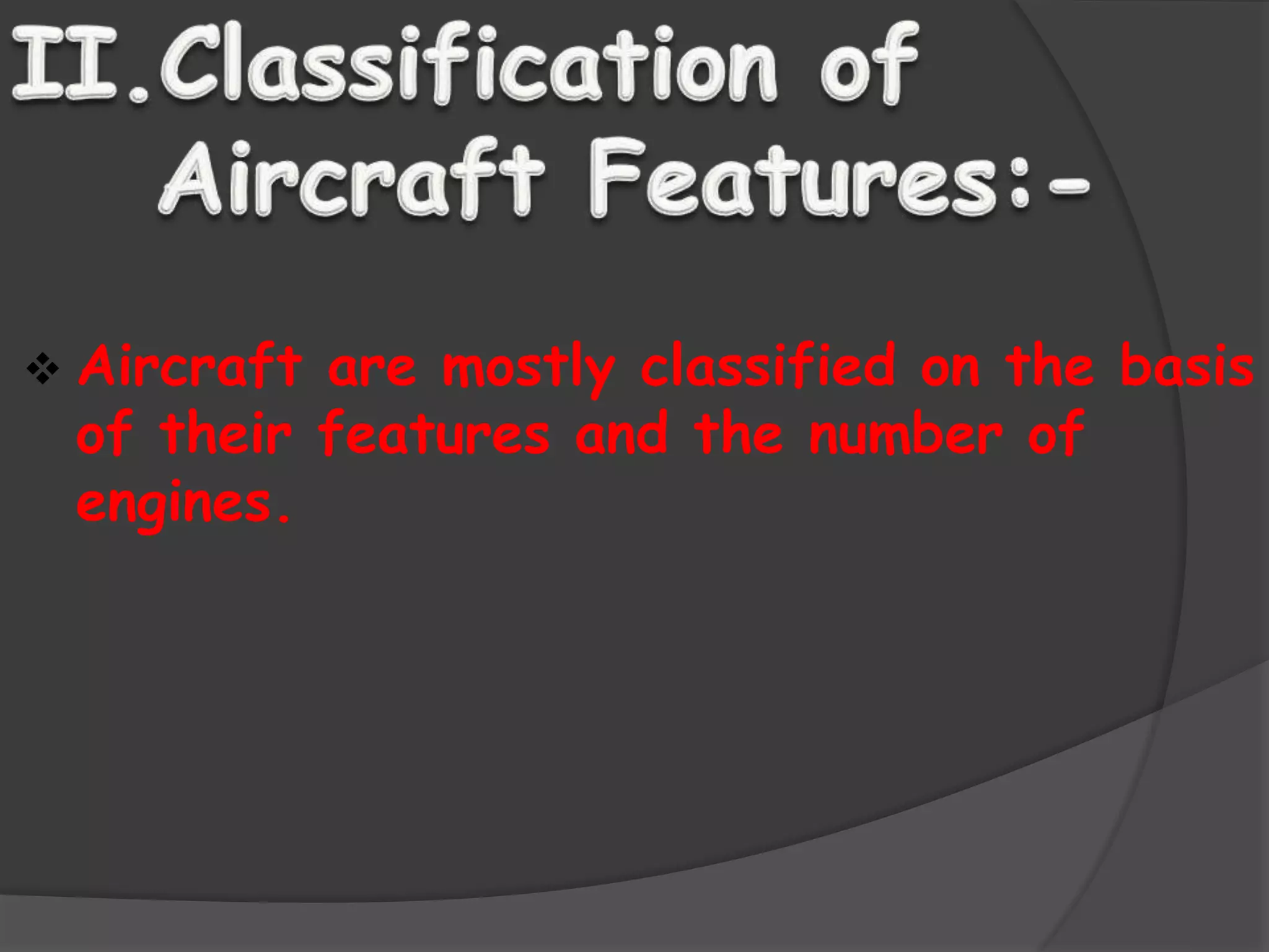 Aircraft types and structure | PPTX