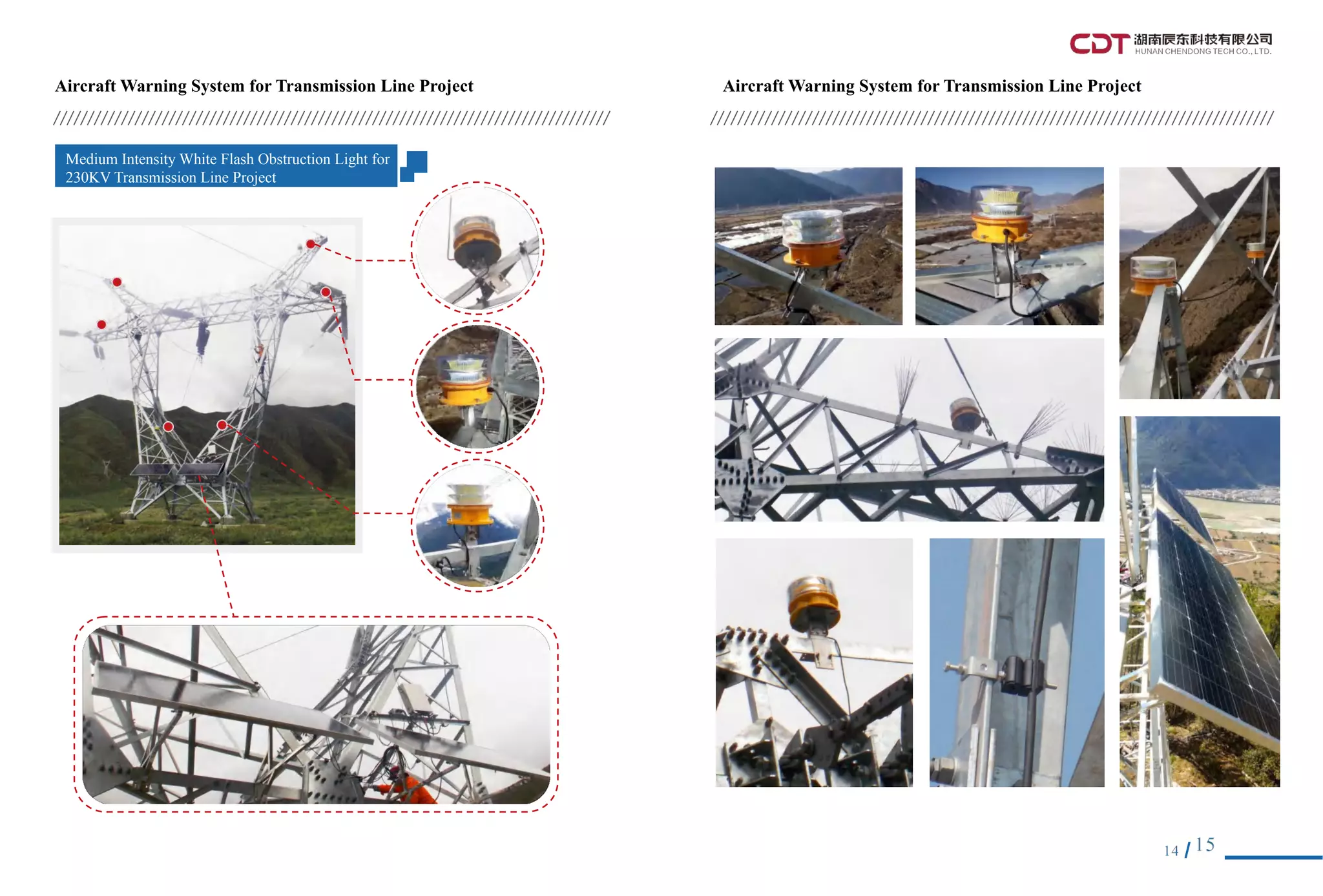 Aircraft warning system for transmission line project | PPT