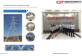 Aircraft warning system for transmission line project | PPT