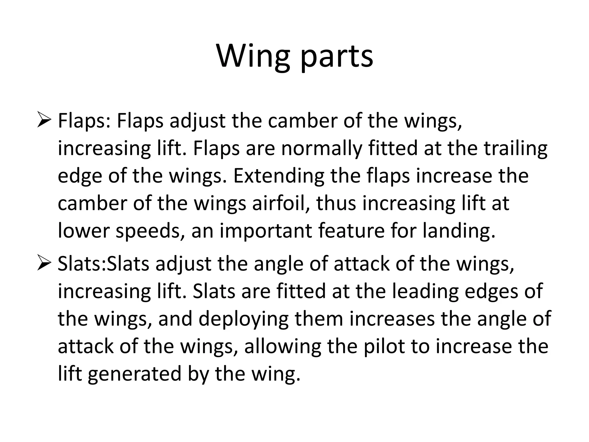 Aircraft wing | PPTX