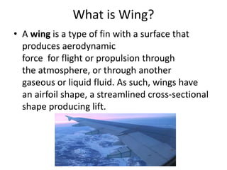 Aircraft wing | PPTX