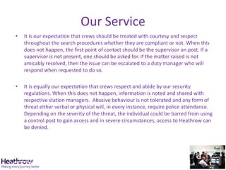 Air crew compliance procedures heathrow airport | PPTX