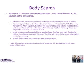 Air crew compliance procedures heathrow airport | PPTX