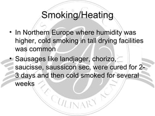 Aircured sausages | PPT