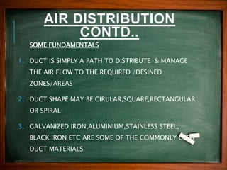 HVAC Air distribution fundamentals | PPTX
