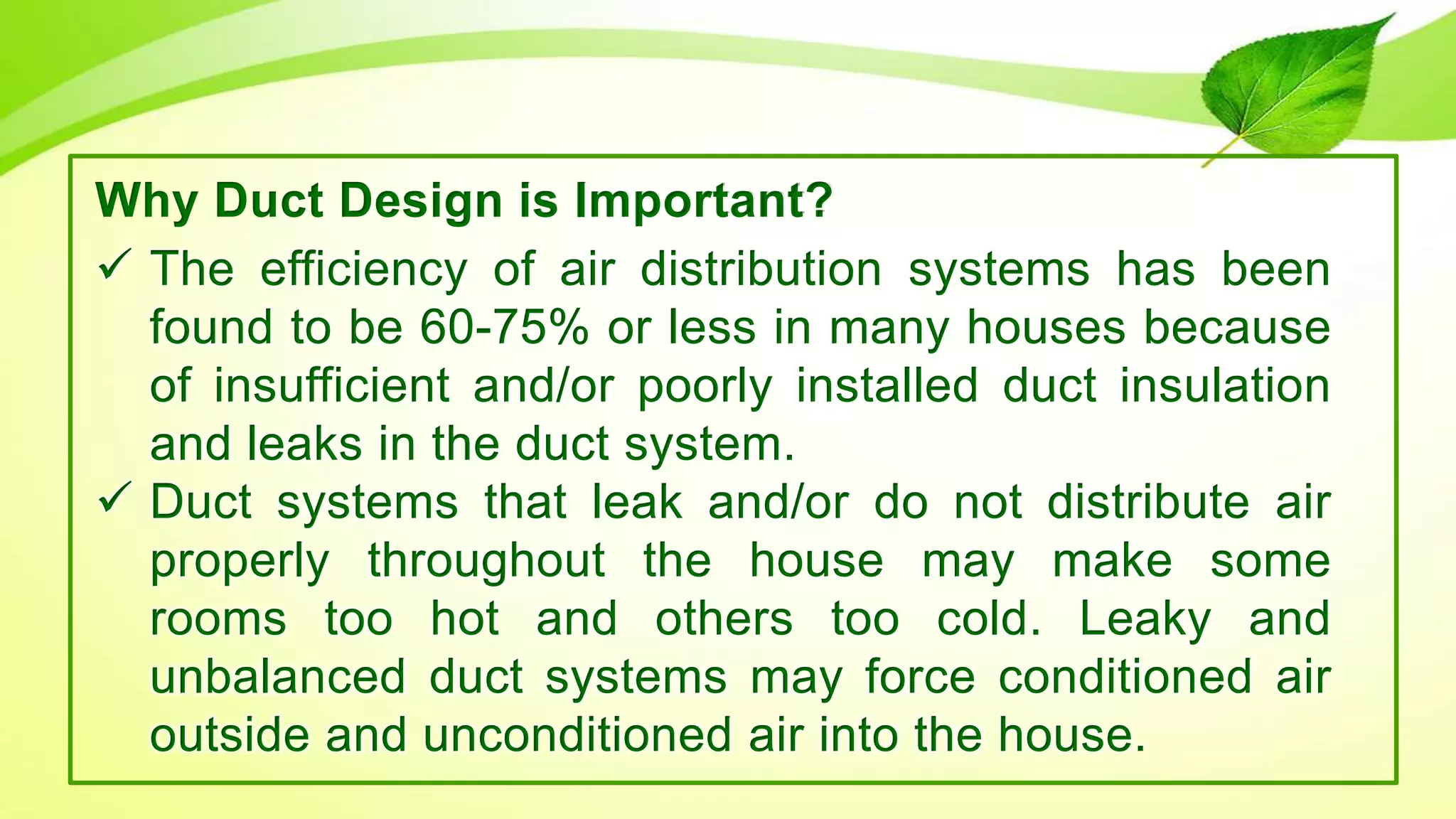 Air distribution system design and indoor air quality comfort and ...