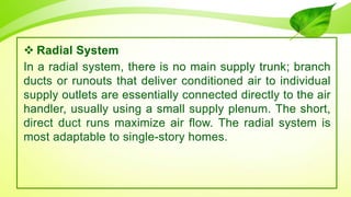 Air distribution system design and indoor air quality comfort and ...