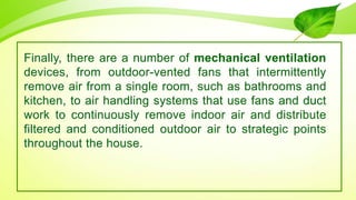 Air distribution system design and indoor air quality comfort and ...