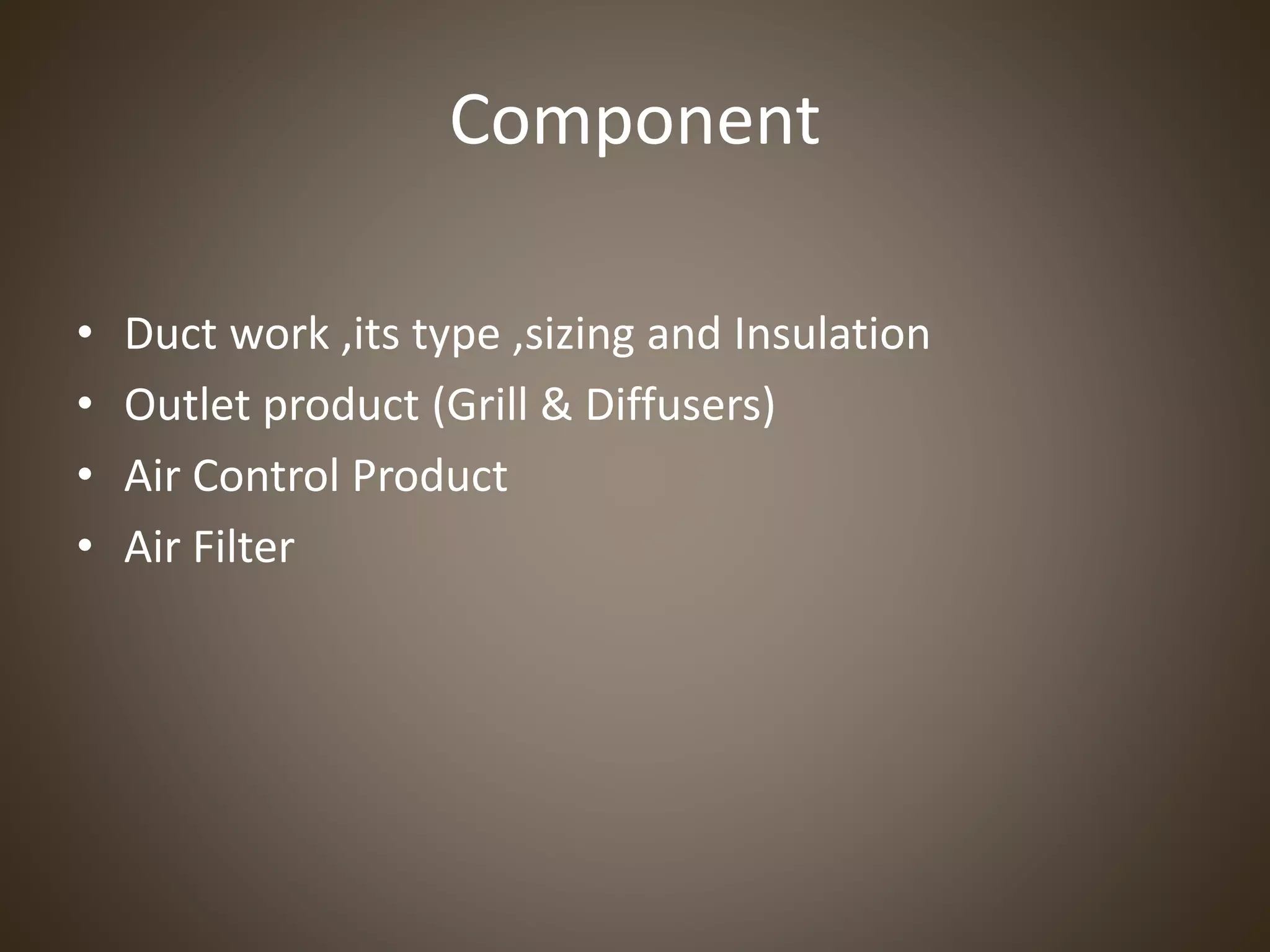 Air distribution Product | PPTX