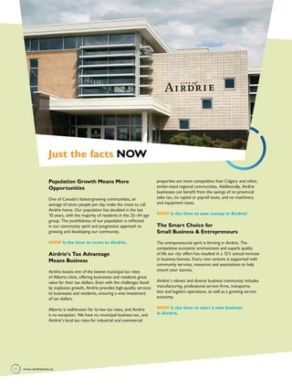 Airdrie Business Investment Profile | PDF