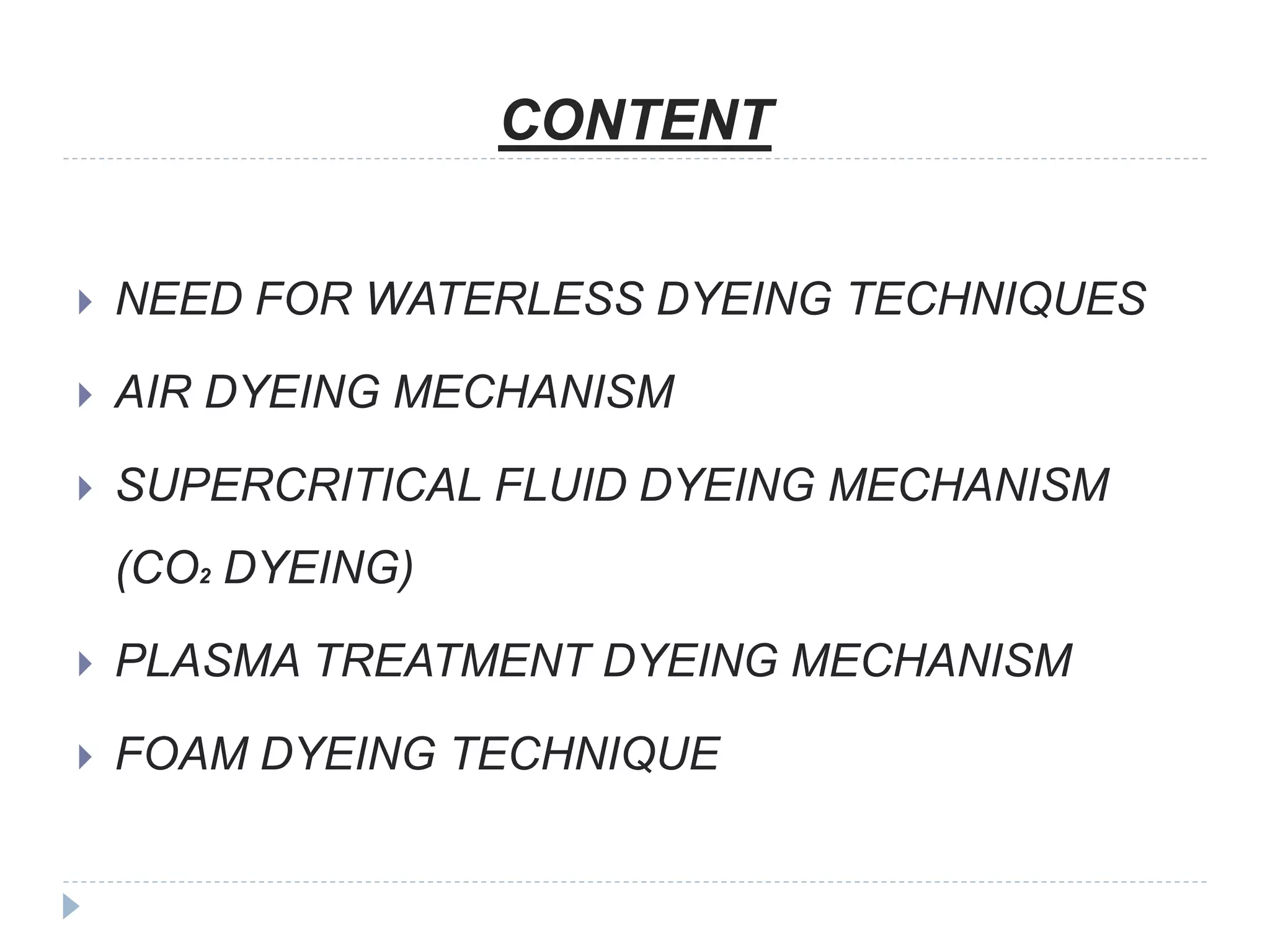 Air dyeing mechanism | PPTX