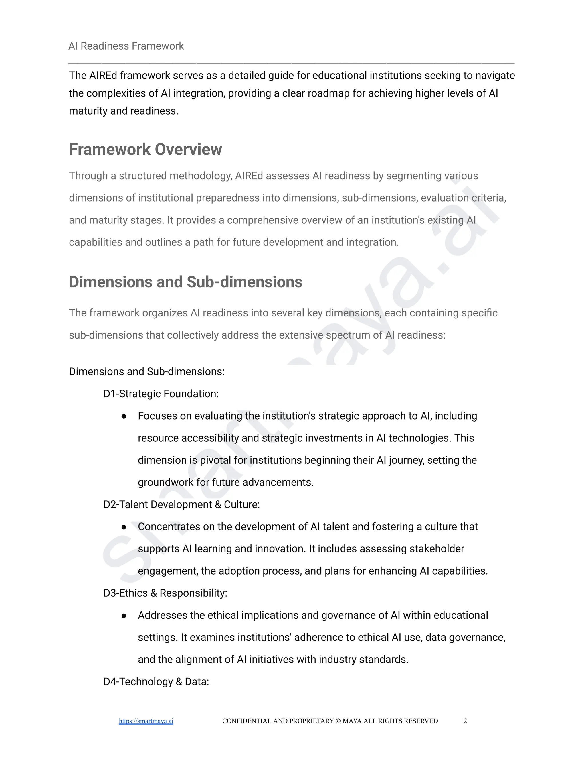 AI Readiness Framework for Schools & Universities: Benchmark Your Path to AI Integration | PDF