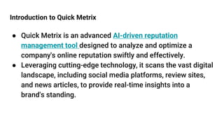 ai reputation management | PPTX | Business I.T. | Business