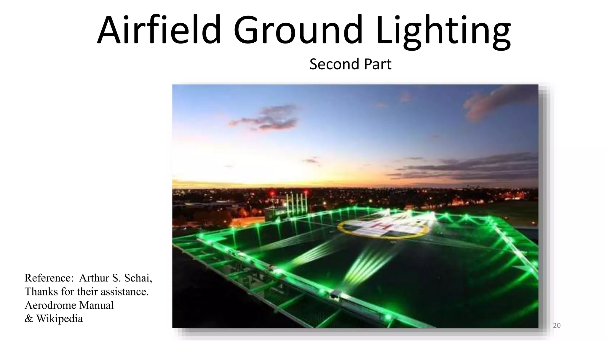 Airfield ground lighting (AGL) | PPTX